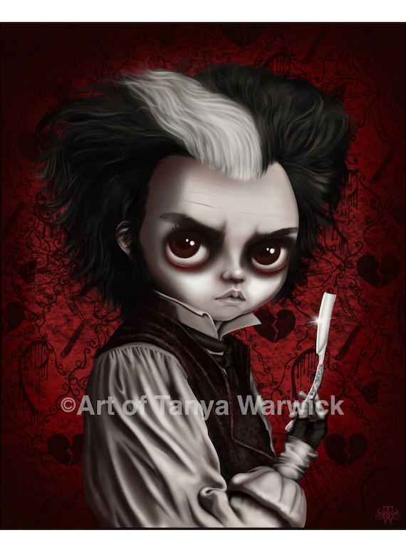 Tim Burton Drawings Sweeney Todd