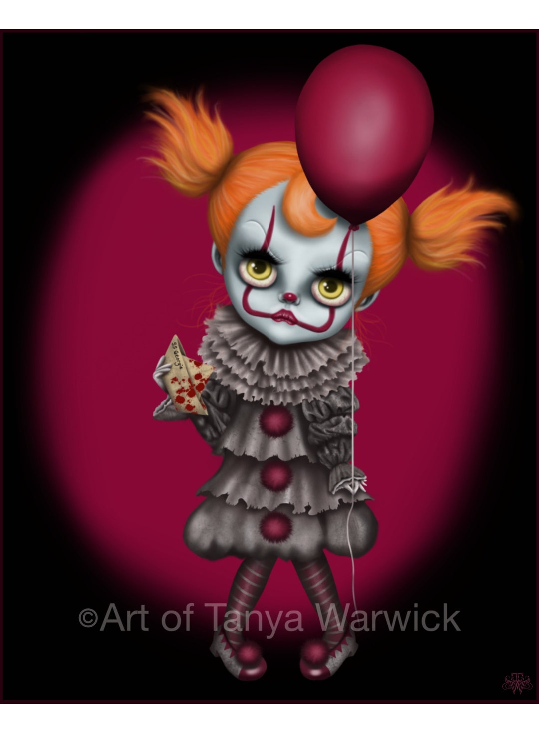 We All Float Down Here Pennywise Inspired Art Print Horror Film Fan ...