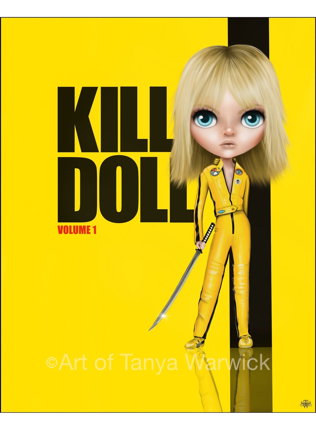 Kill Doll | Quentin Tarantino Kill Bill Inspired Art Print | 8x10 5x7 ...