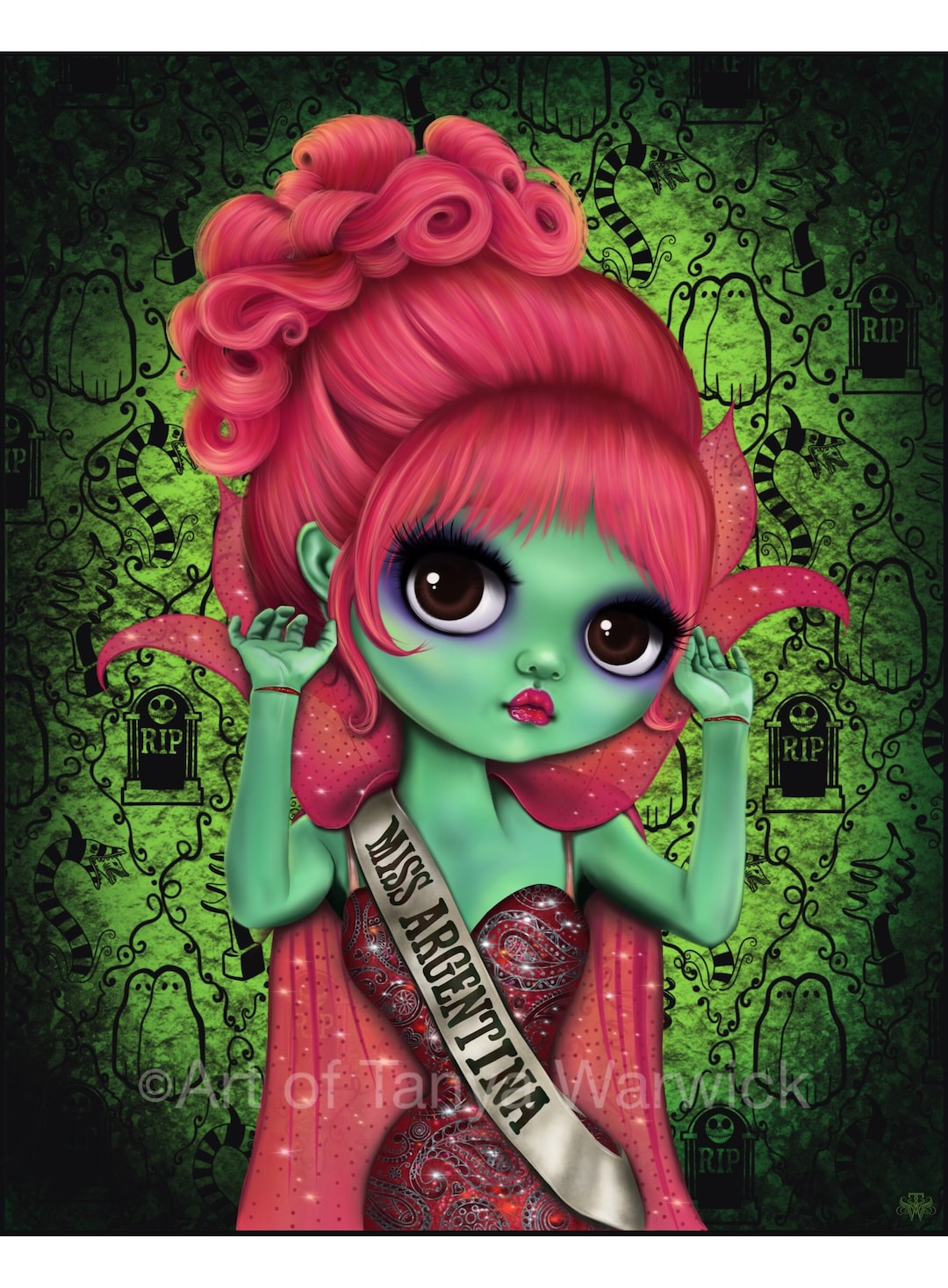 Tim Burton Fan Art Beetlejuice My Little Accident Wall - Etsy