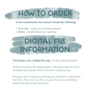 Custom Bluey Name Art Personalized Bluey Kids Decor Printable Blue Dog ...