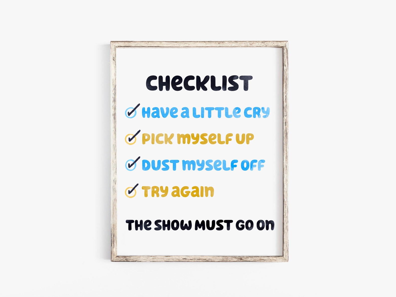 Bluey Checklist Digital Print Bluey Quote Print Kids Room Decor ...