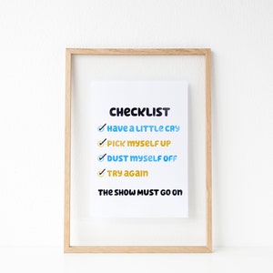 Bluey Checklist Digital Print Bluey Quote Print Kids Room Decor ...