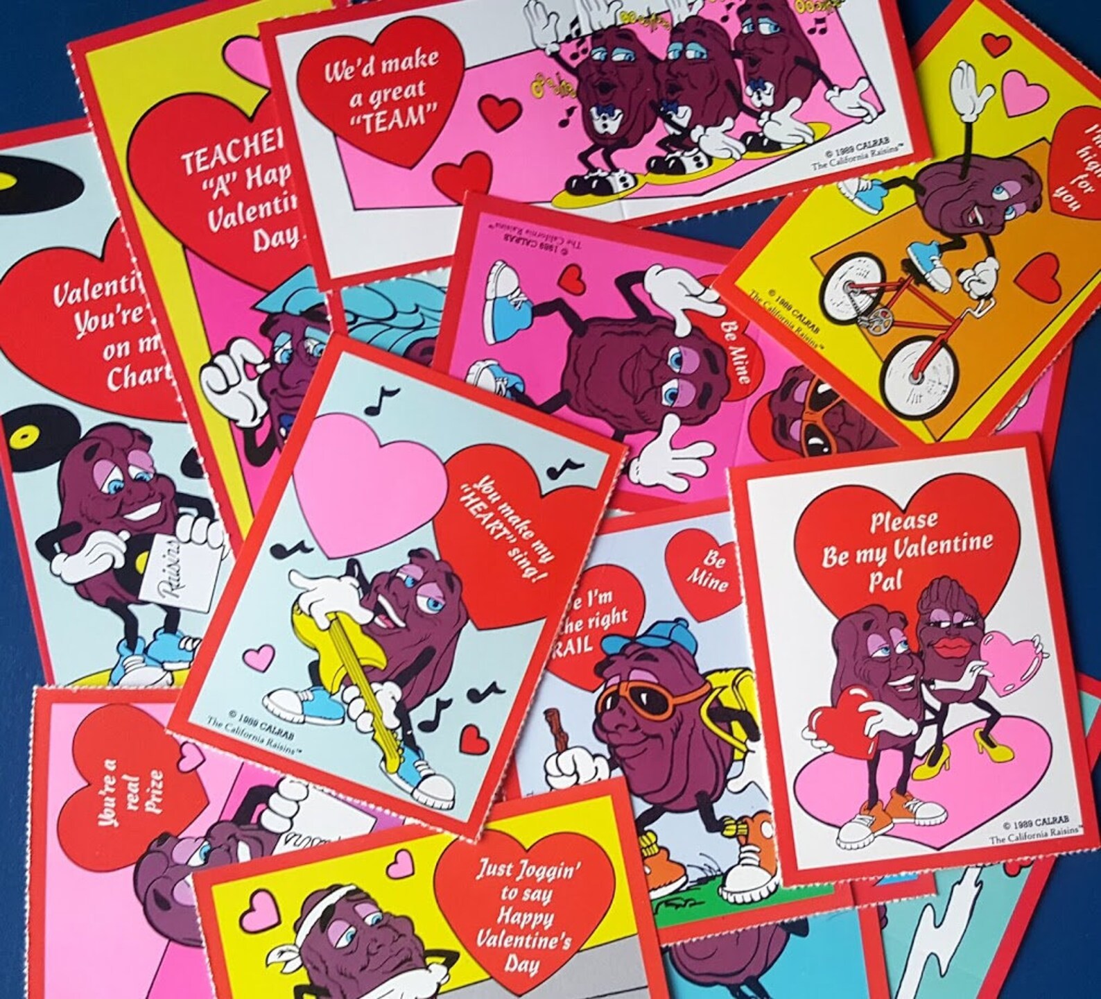 1989 California Raisins Valentines - Etsy