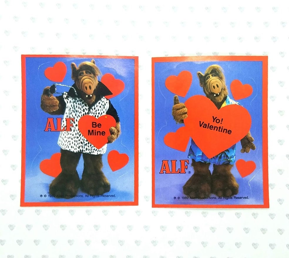 ALF Sticker Valentines - Etsy