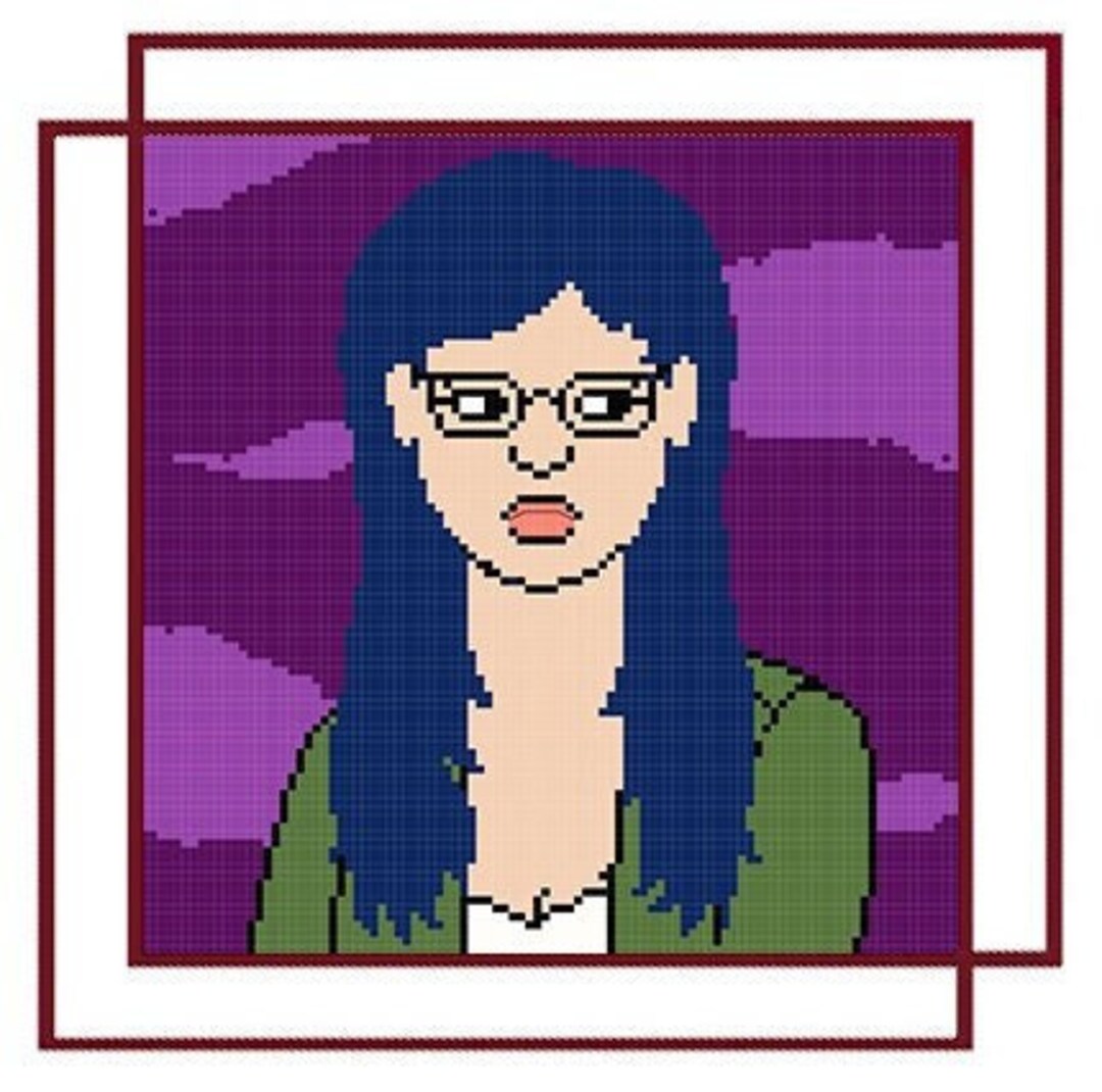 Diane Nguyen Cross Stitch Pattern, Cartoon Portrait Crossstitch, Bojack ...
