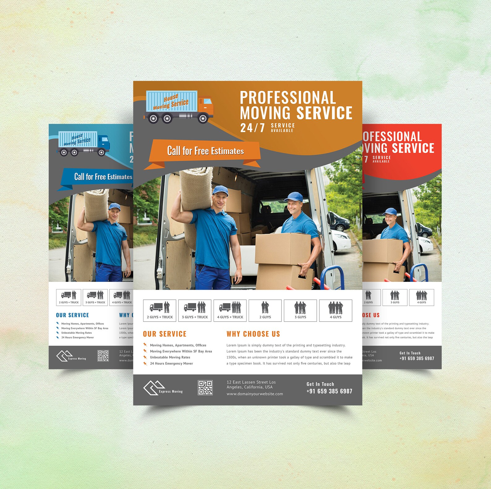 Moving Service Flyer Template, Moving Service Flyer Poster, Editable ...