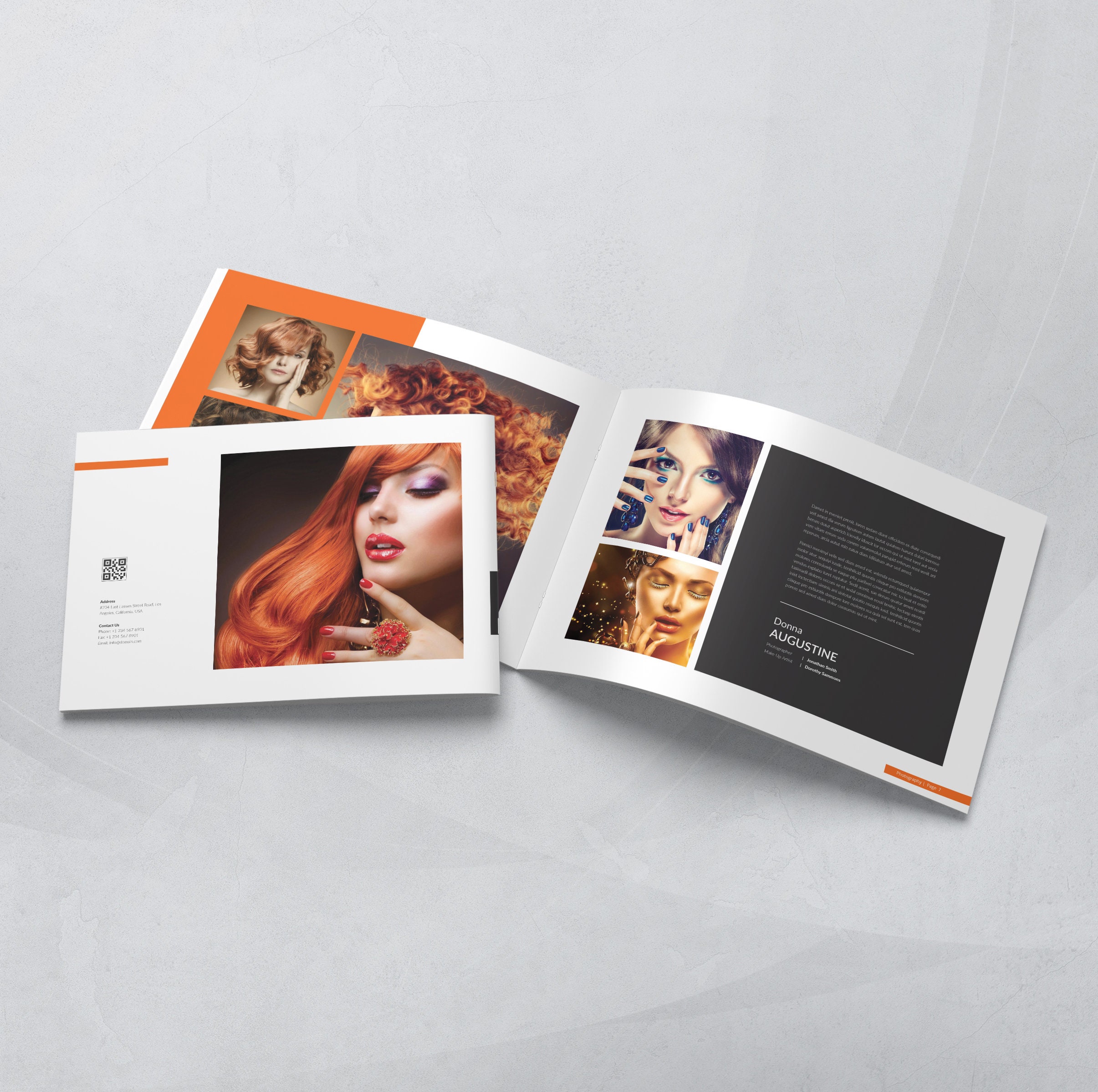 Orange - Photo Album Template Canva Book Template, Romantic Storyboard ...