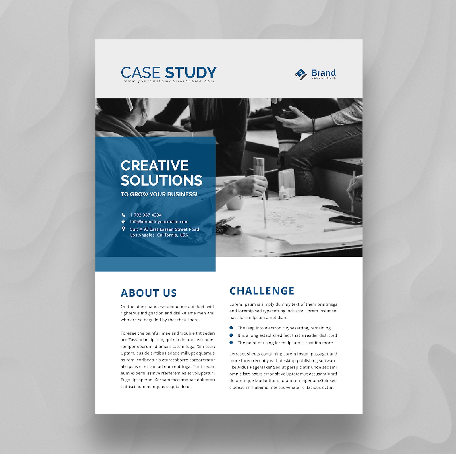 Case Study Design Canva Template | MS Word & Indesign Template ...