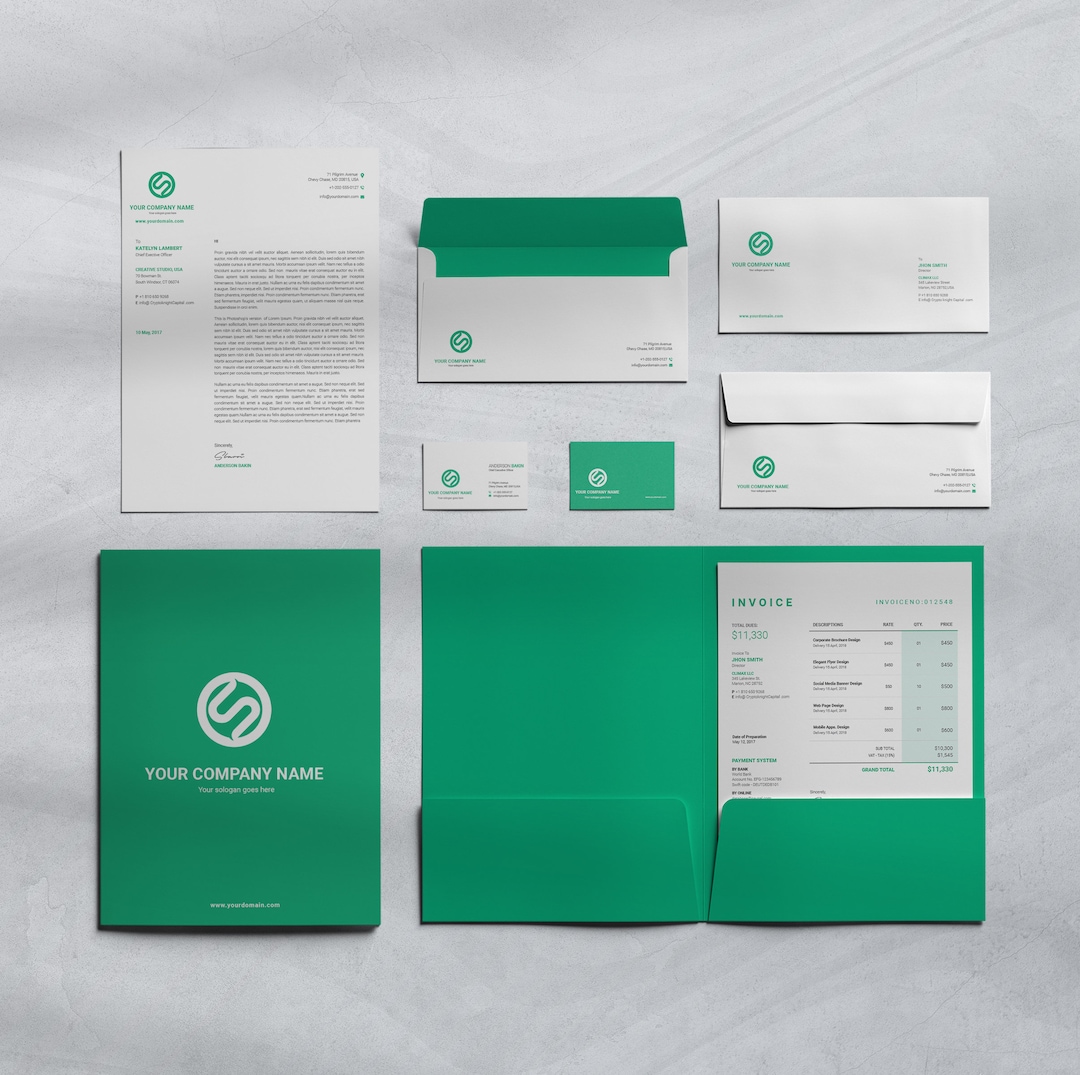 Corporate Identity Package Canva Template Business Identity Pack MS ...