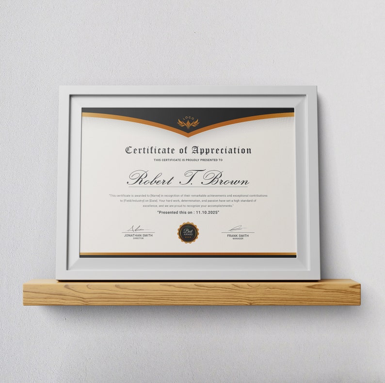 Certificate of Completion Template Canva Certificate of - Etsy