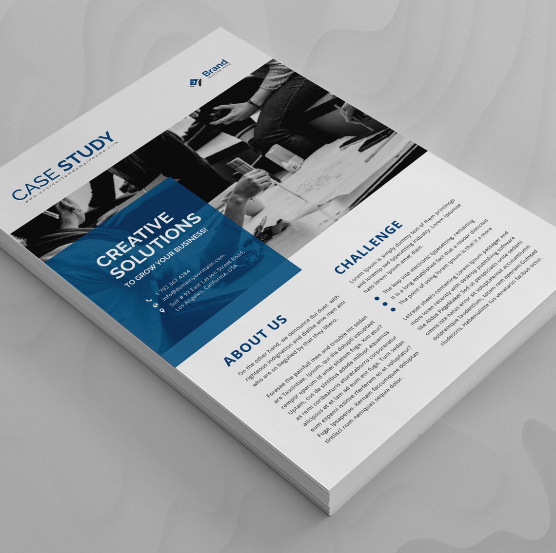 Case Study Design Canva Template | MS Word & Indesign Template ...