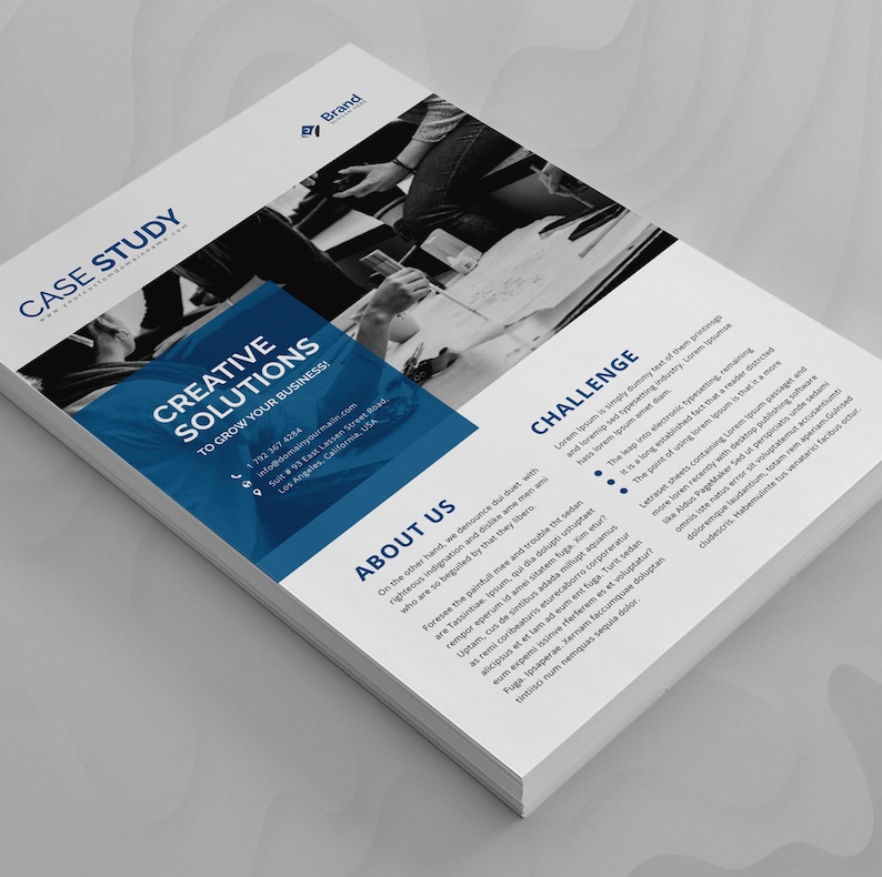 Case Study Design Canva Template | MS Word & Indesign Template ...