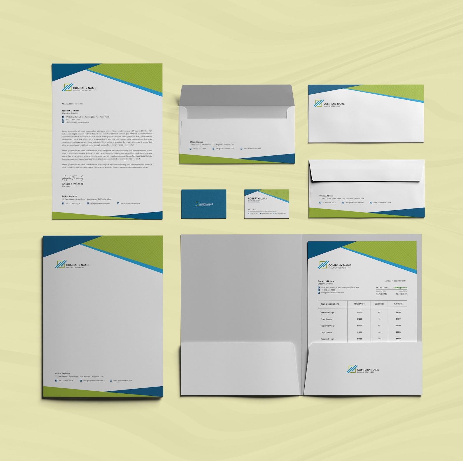 Business Identity Package Canva Template Corporate Identity Pack MS ...