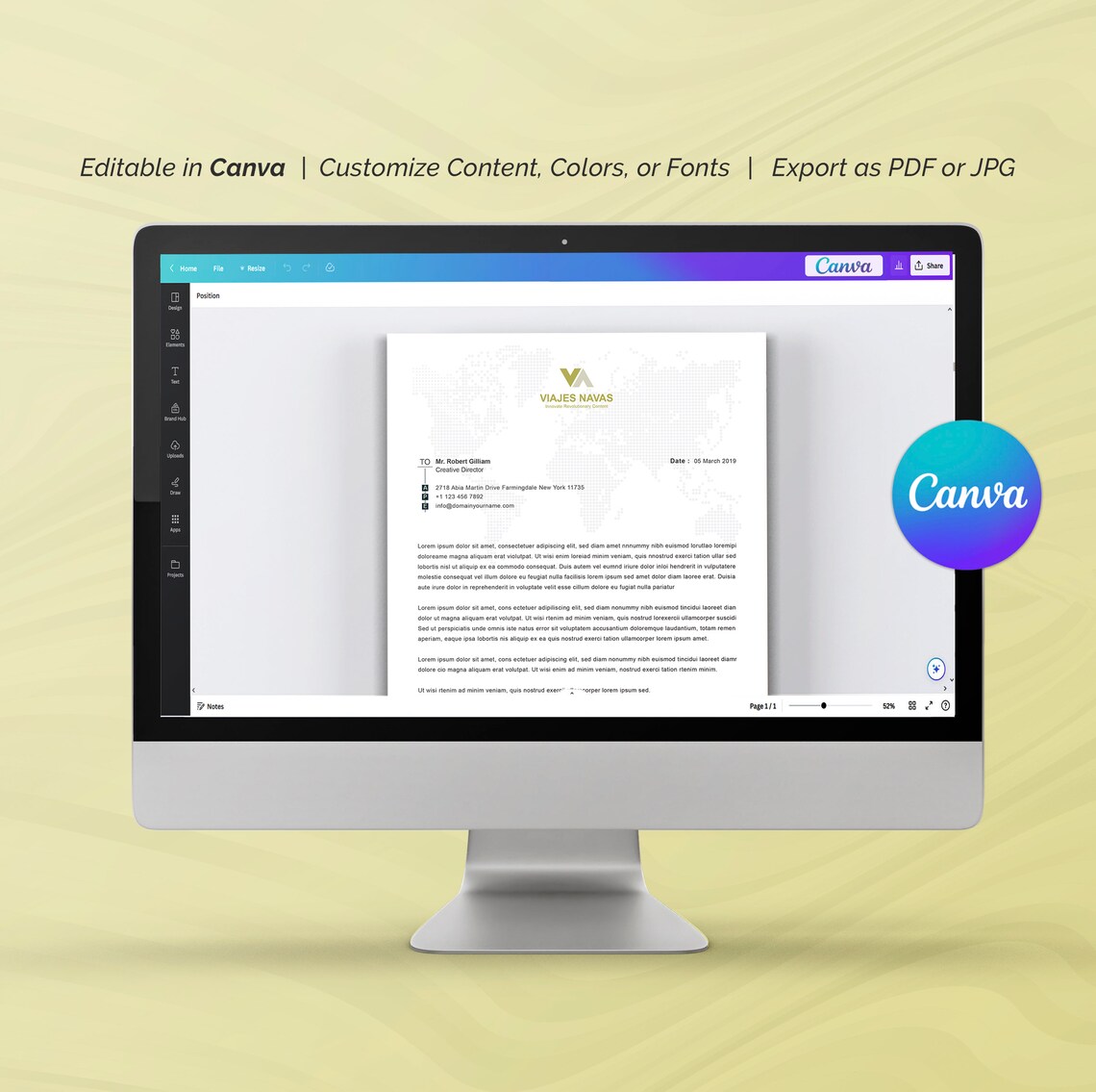 Business Identity Package Canva Template Corporate Identity - Etsy