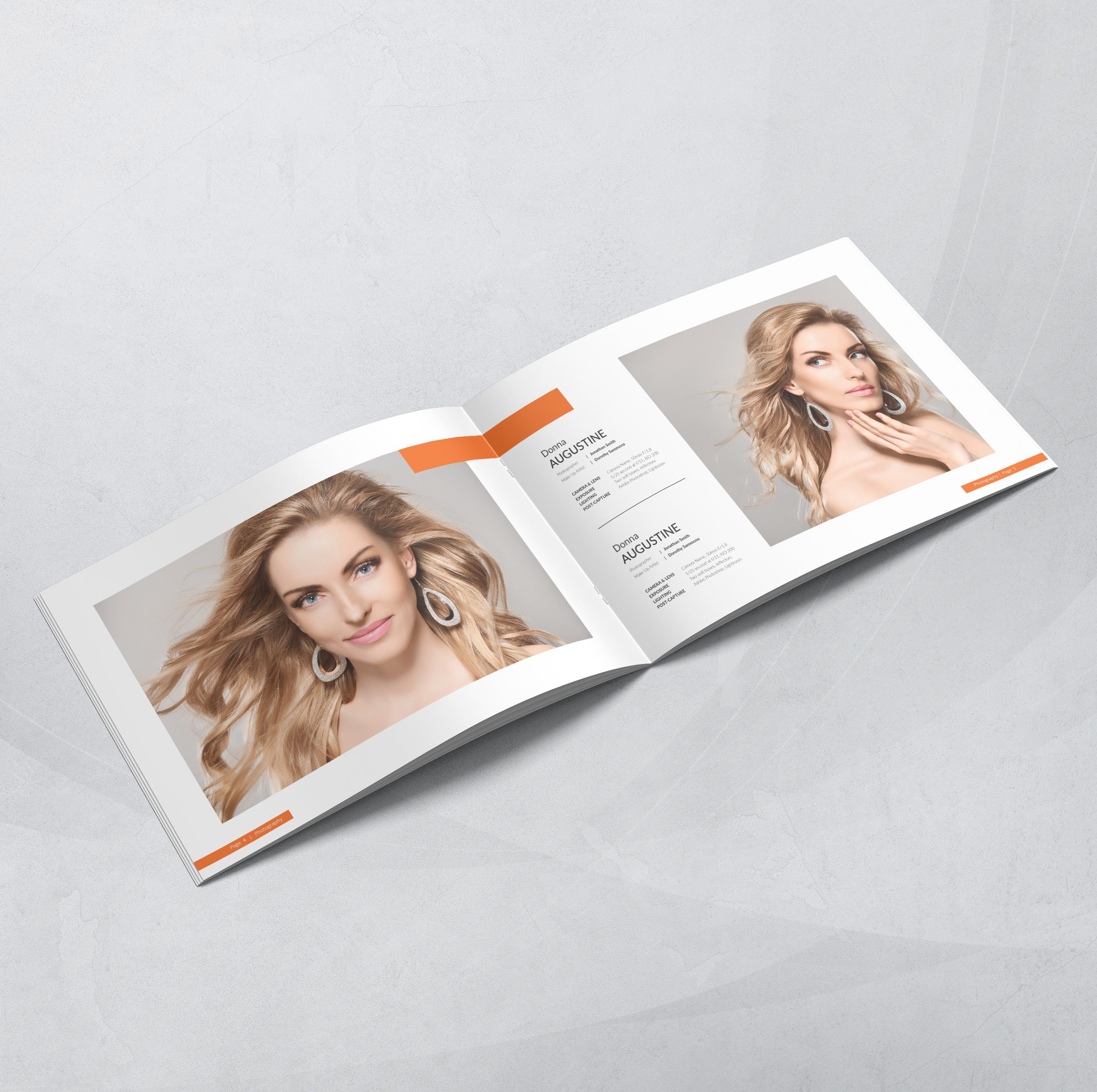 Orange - Photo Album Template Canva Book Template, Romantic Storyboard ...