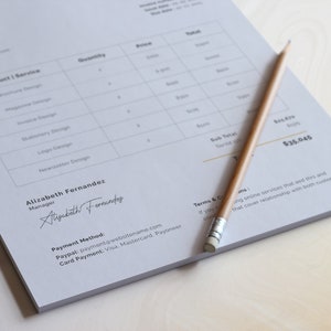 Invoice Template Canva Editable Business Cash Receipt Easily Edit MS ...