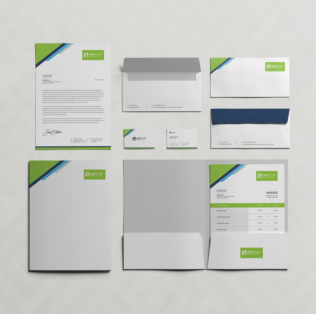 Business Identity Package Canva Template Corporate Identity Pack MS ...