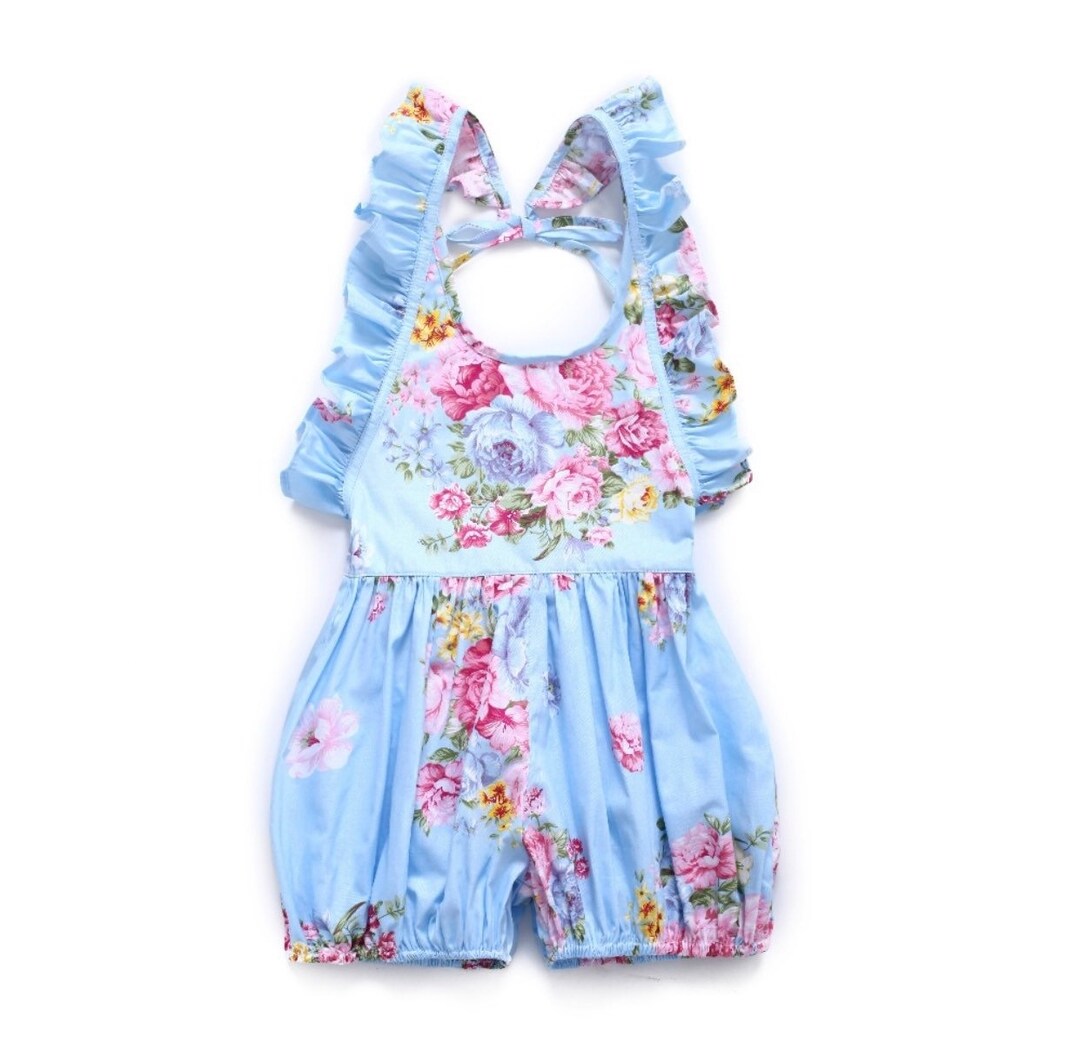 Baby Girl Floral Romper, traje de niñas BOHO, 1er cumpleaños romper ...