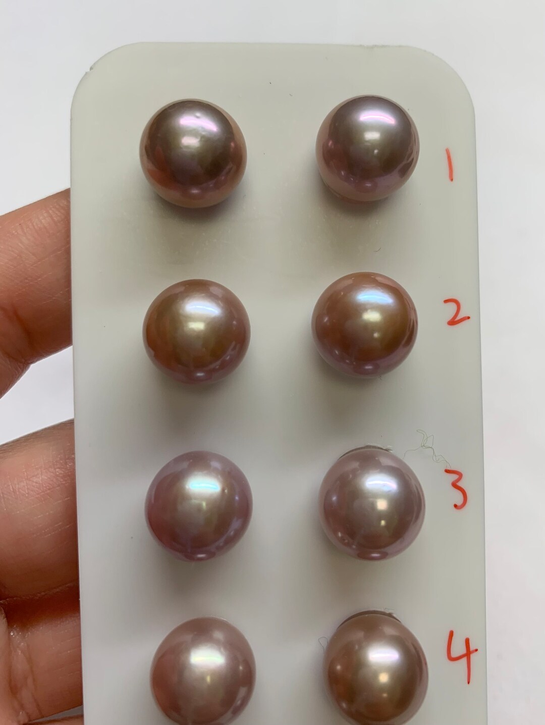 12-13 Mm AAA Ultra Luster Edison Cultured Pearl, Round/near Round/thick Button,pearls Has ...