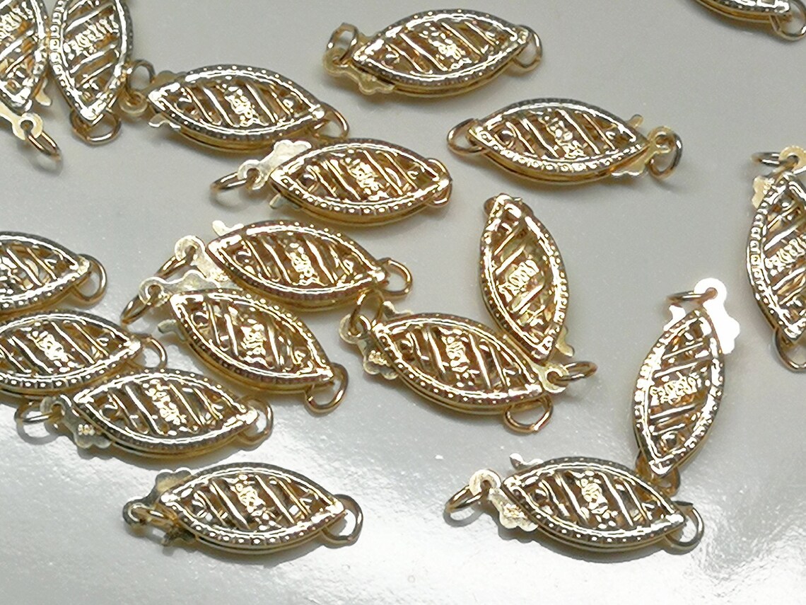14K Yellow Gold Fish Hook Clasp Price per Pc Made in USA | Etsy