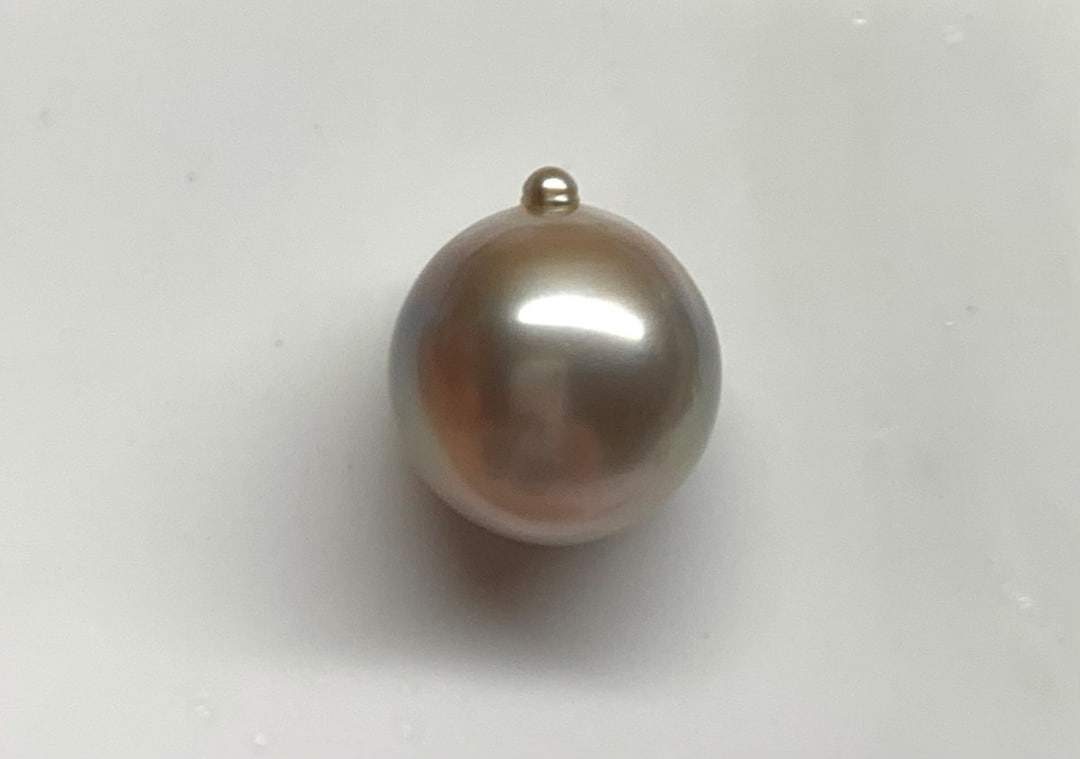 Tahitian Pearl, 12.9X14.5 Mm Large Size Tear Drop Grey Tone, Tahitian ...