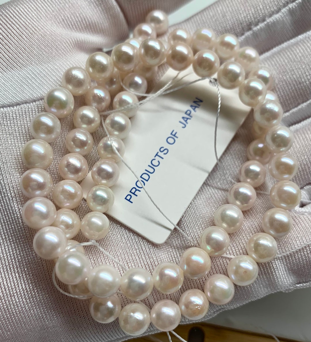 6.0-6.5 Mm White AA Quality Japanese Akoya Cultured Pearl, 16 Without ...