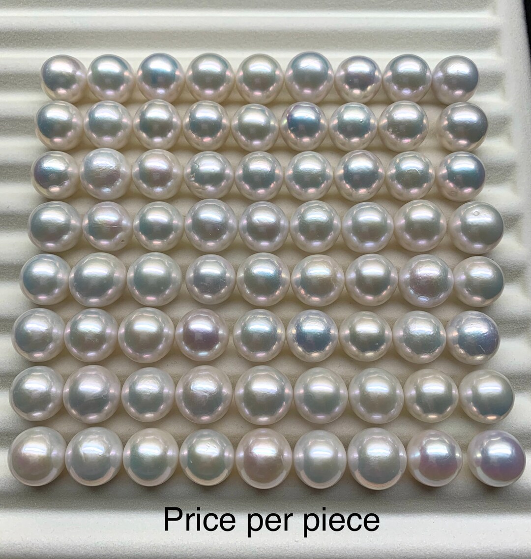 13-14 Mm AAAA/AAA+ Ultra Luster Edison Cultured Pearl, White Metallic ...