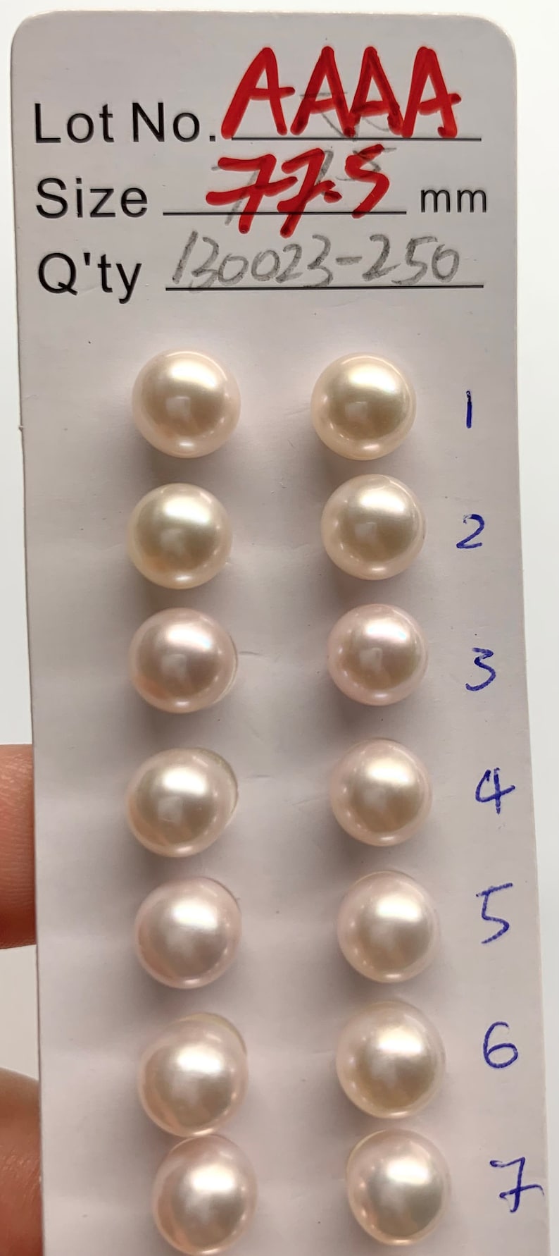 Japanese Akoya White Loose AAAA Pearl 7.0-7.5 Mm for Akoya Pearl ...