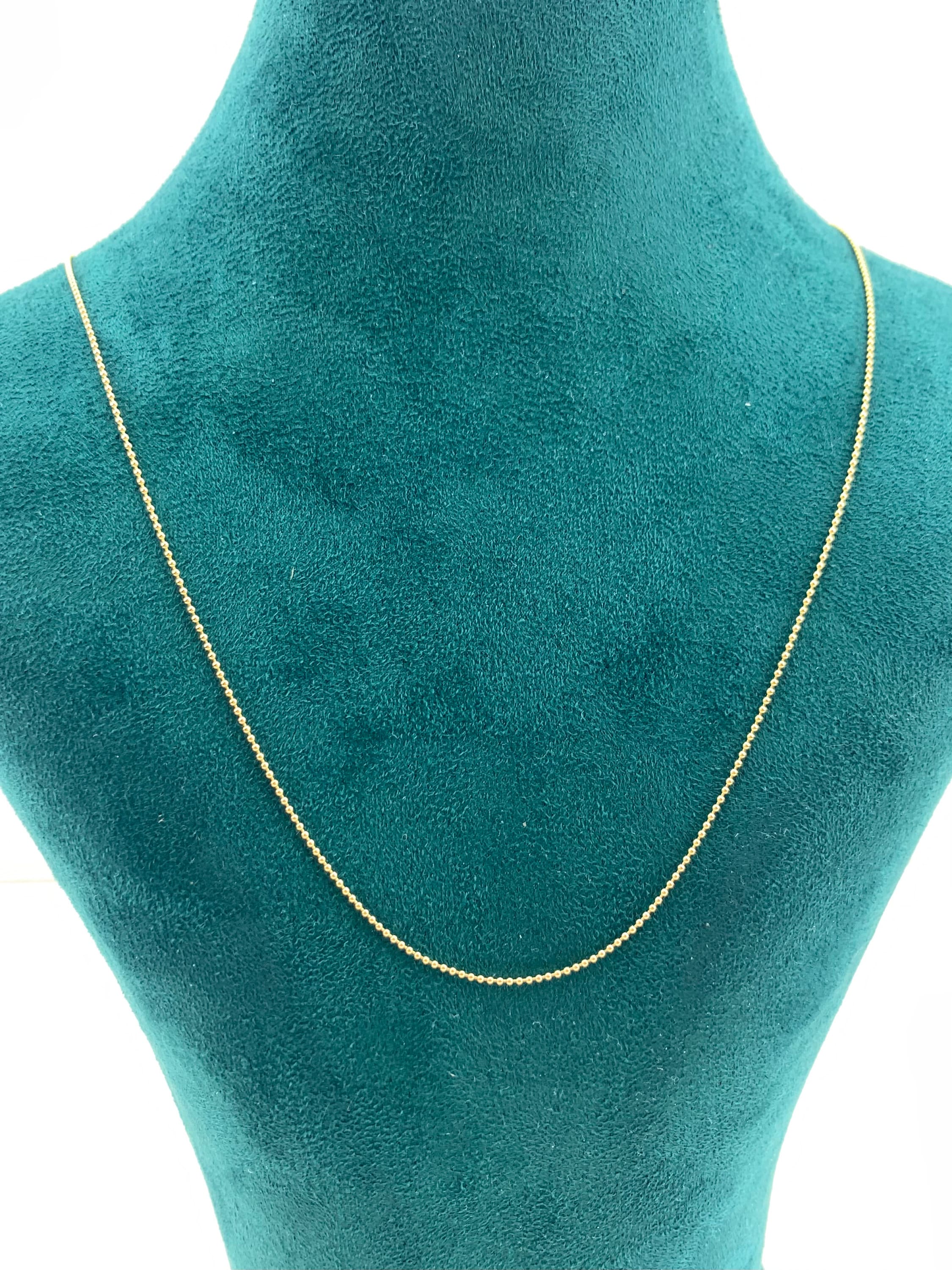 14K Yellow Gold Filled Chain Add-a-bead Bead Chain Necklace | Etsy