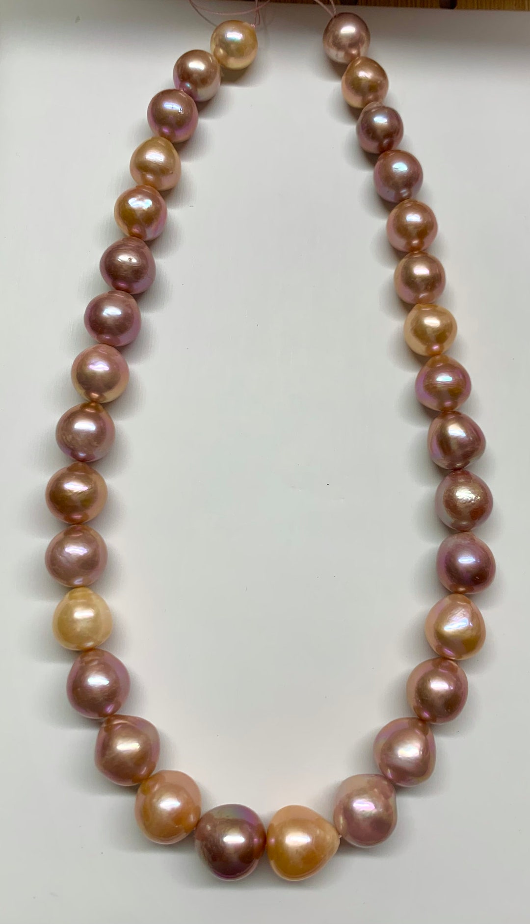 Edison Pearl, 11.0-13.5 Mm Semi Baroque Multi Color Edison Cultured ...