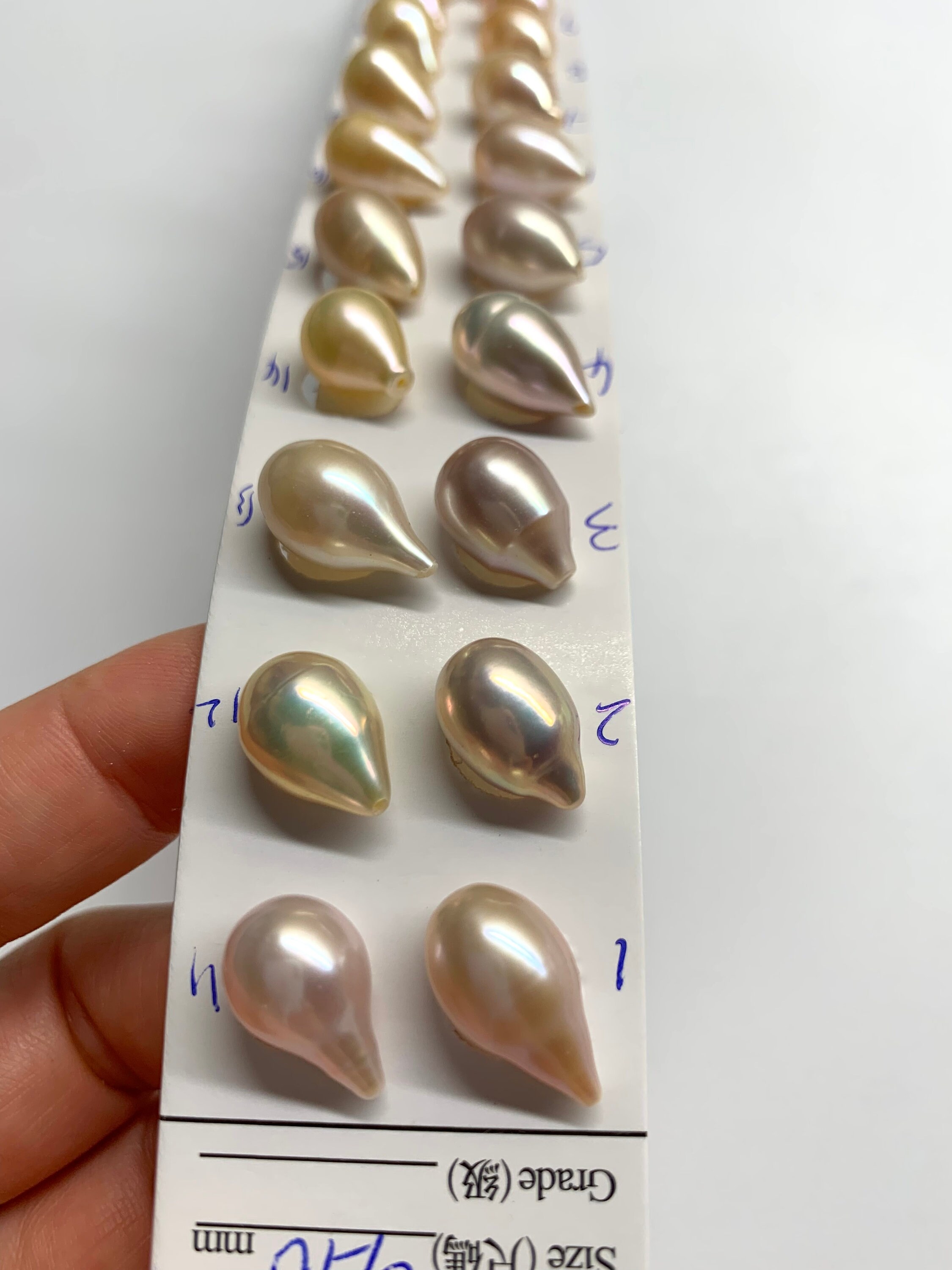 Rare Tear Drop Pearls Natural Color 9-10 Mm Freshwater - Etsy