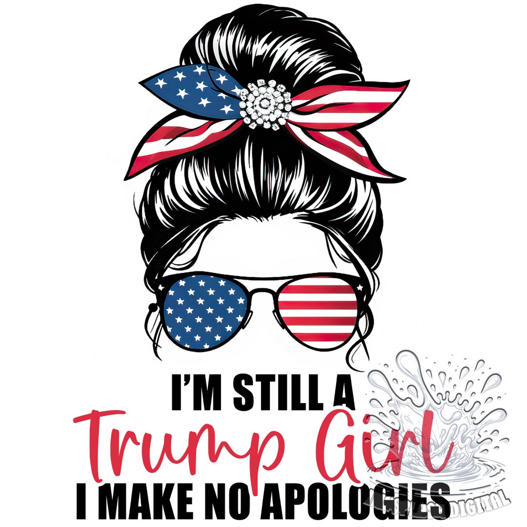 Retro Vibe Trump Girl Png, Maga Png, 4th of July Png, Vote Trump ...