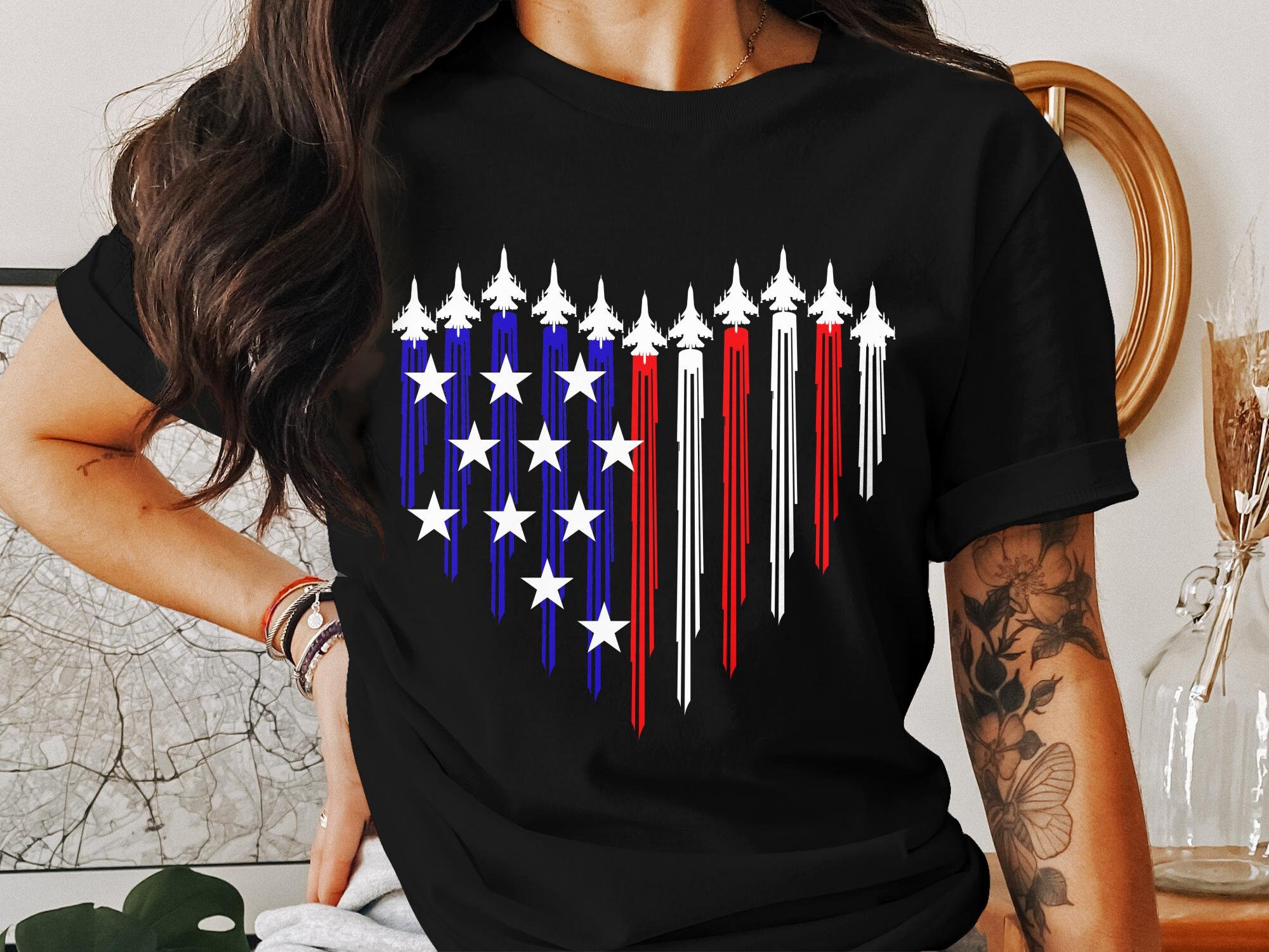 Fighter Jet American Flag Heart PNG, 4th of July (digital Download) - Etsy
