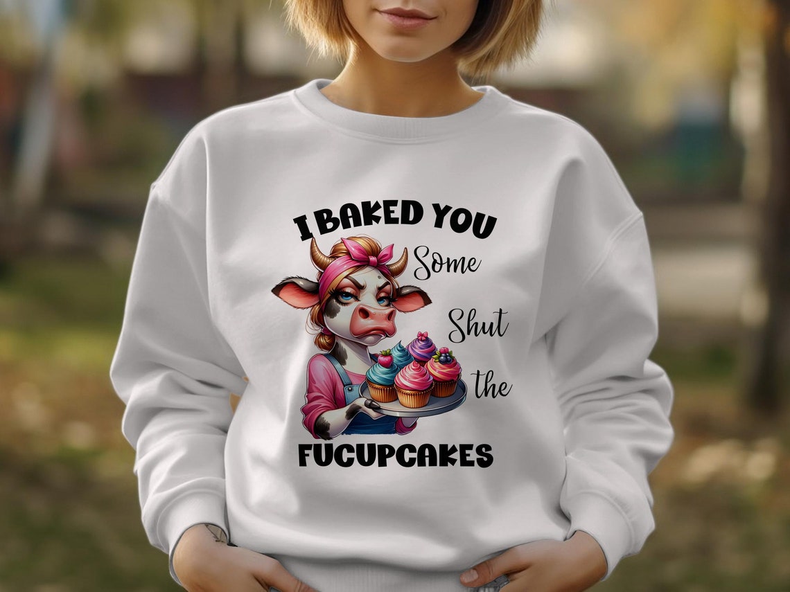 Baked Shut the Fucupcakes SVG PNG, Trendy Vintage Retro Heifer ...