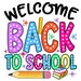Welcome Back to School Png, Retro Teacher Png, Teacher Bright Doodles ...