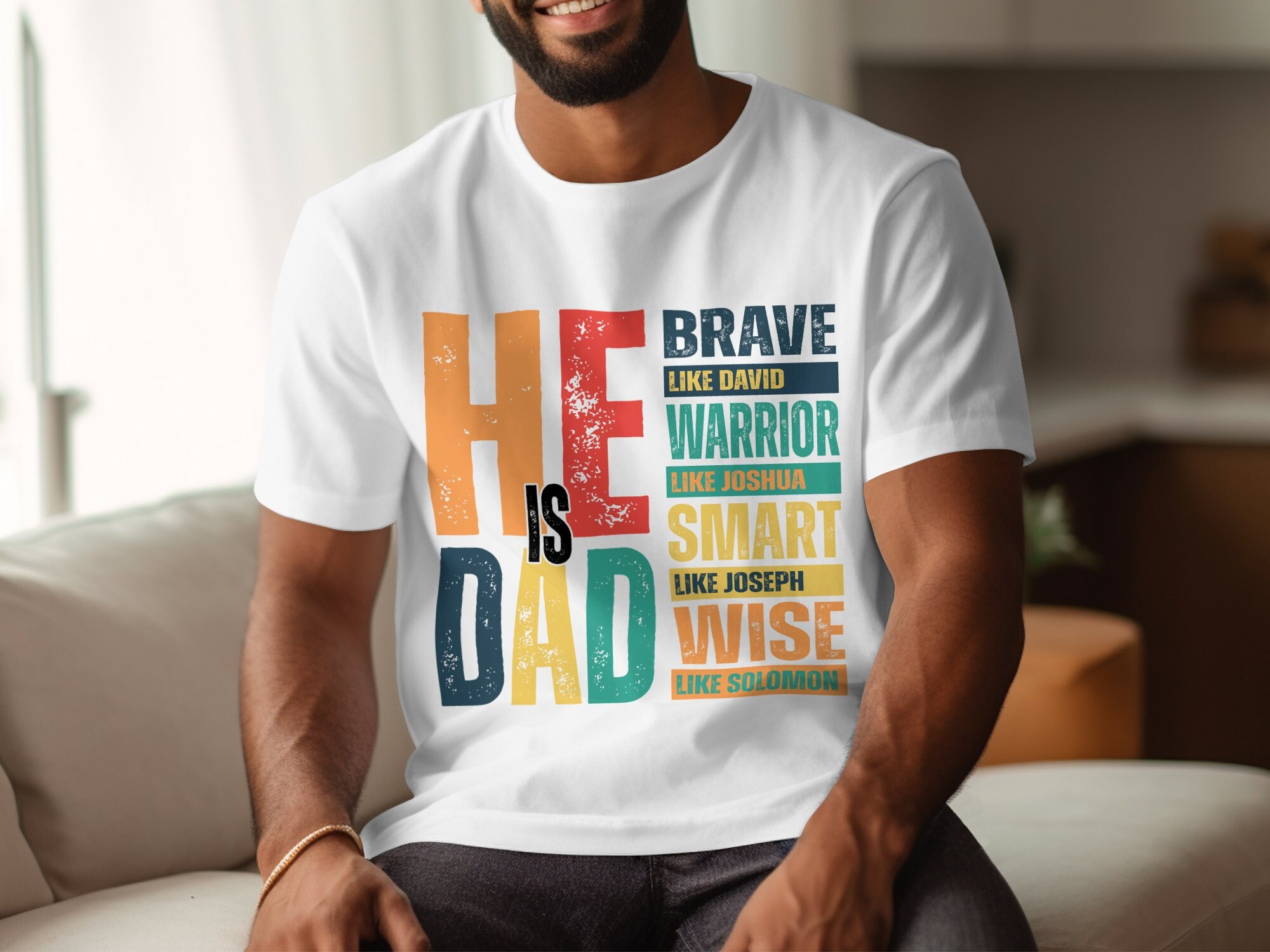 He is Dad Png, Funny Dad Png, Father's Day Shirt Png, Bible Verse Png ...