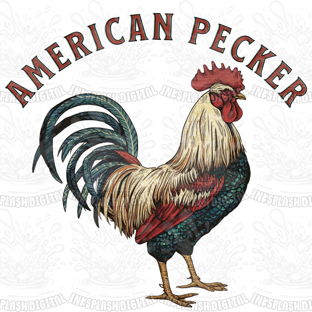Patriotic USA Chicken PNG, Retro American 4th of July Png, Independence ...