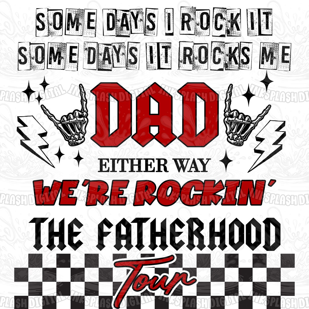 Rocking Dad Tour Png, Father's Day Png, Dad PNG, Best Dad Ever Png, Dad ...