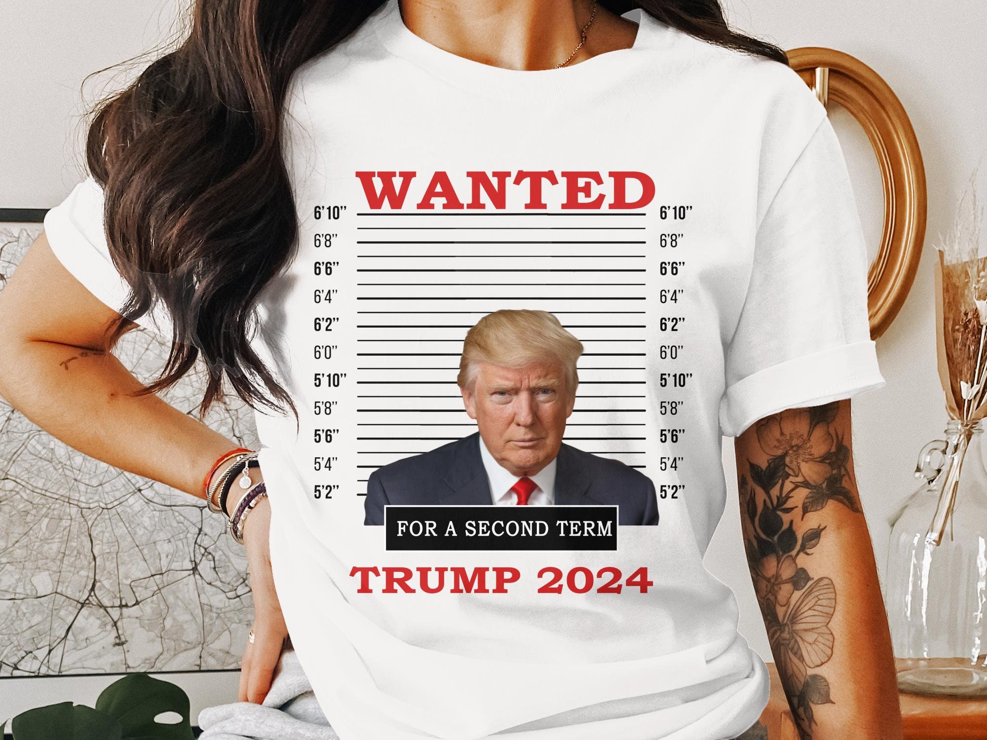 Wanted Trump for Second Term 2024 Png, Free Trump Png, Donald Trump ...