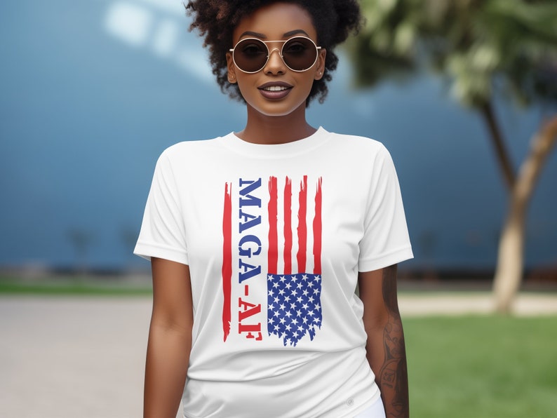 Maga AF Trump 2024 Png, Red White Blue Trump Flag, Donald Trump 2024 ...