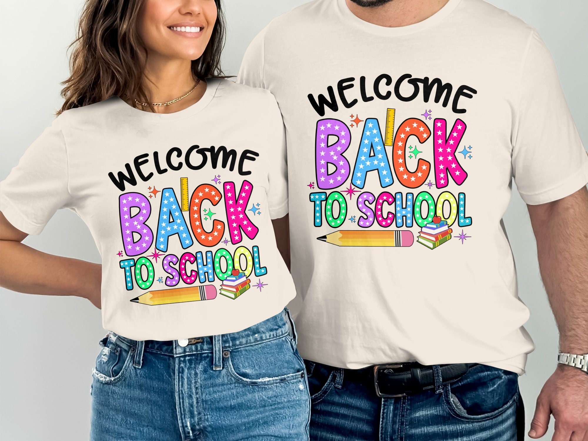 Welcome Back to School Png, Retro Teacher Png, Teacher Bright Doodles ...