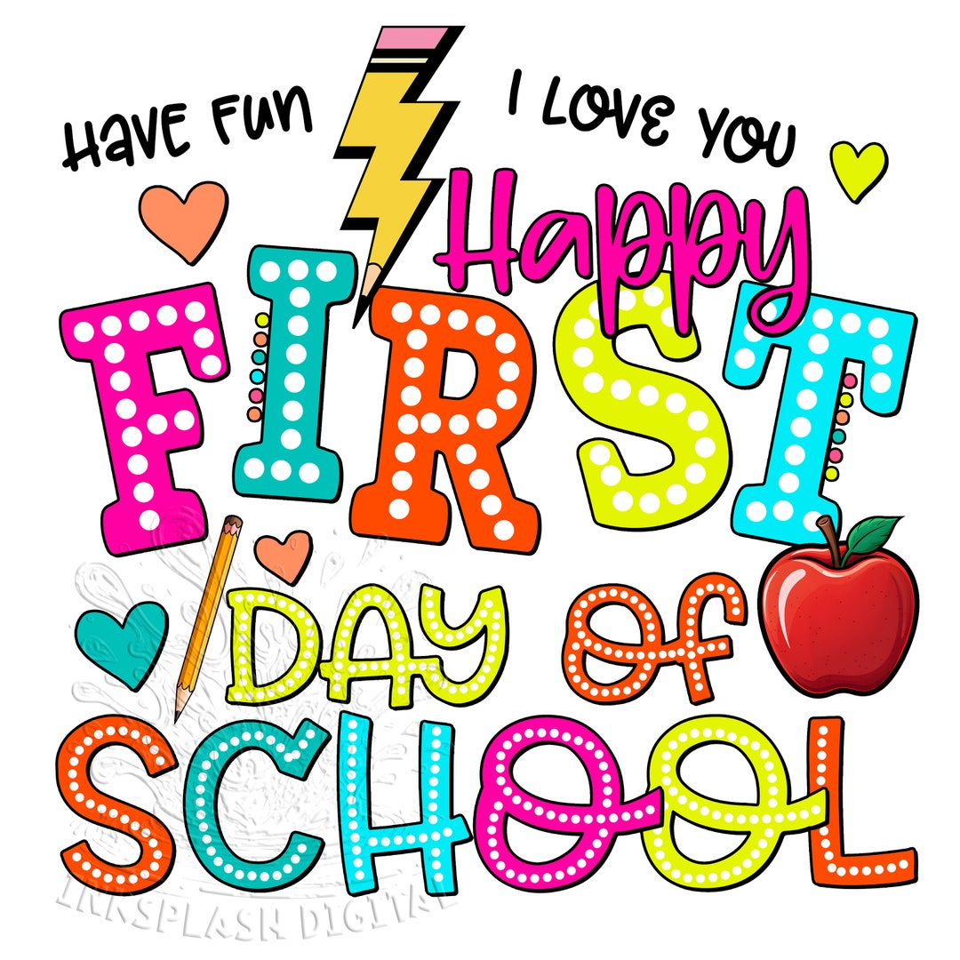 Happy First Day of School Png, Retro Teacher Png, Teacher Bright ...