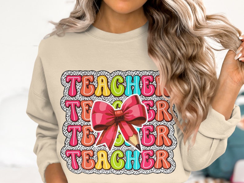 Coquette Teacher Png, Back to School Png,teacher Appreciation Gift ...