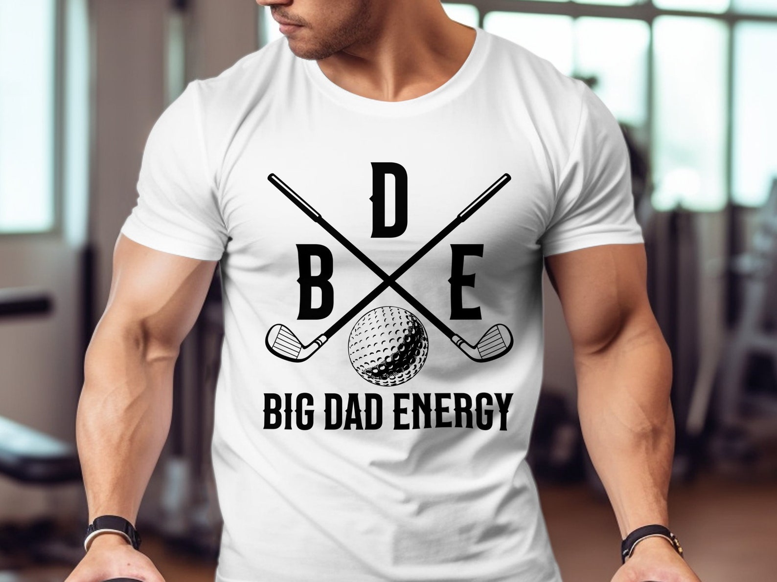 Big Dad Energy Png for Shirts, Golfing Dad Png, Fathers Gift Png ...
