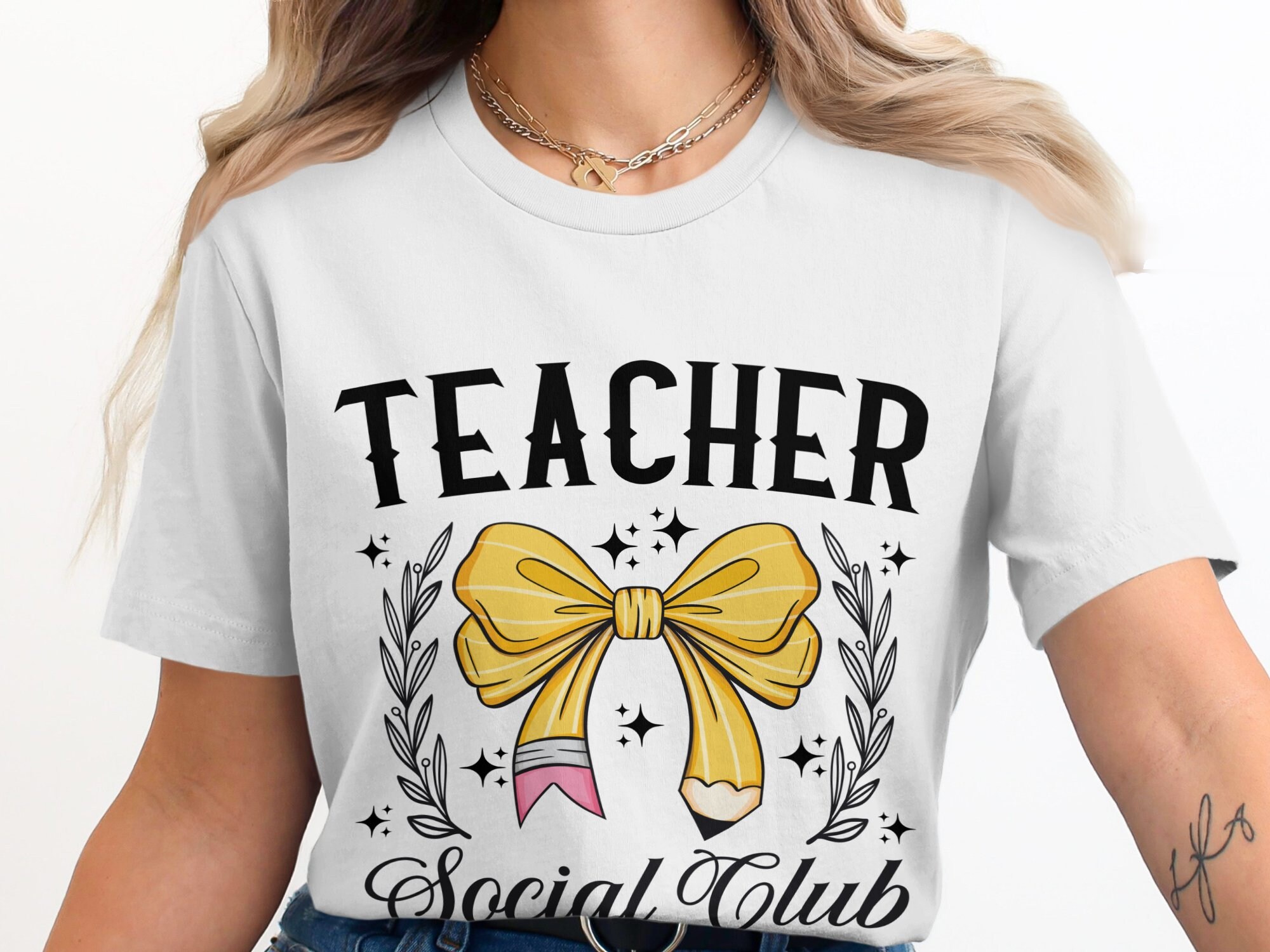 Coquette Teacher Pencil Png, Back to School Png, Teacher Appreciation ...