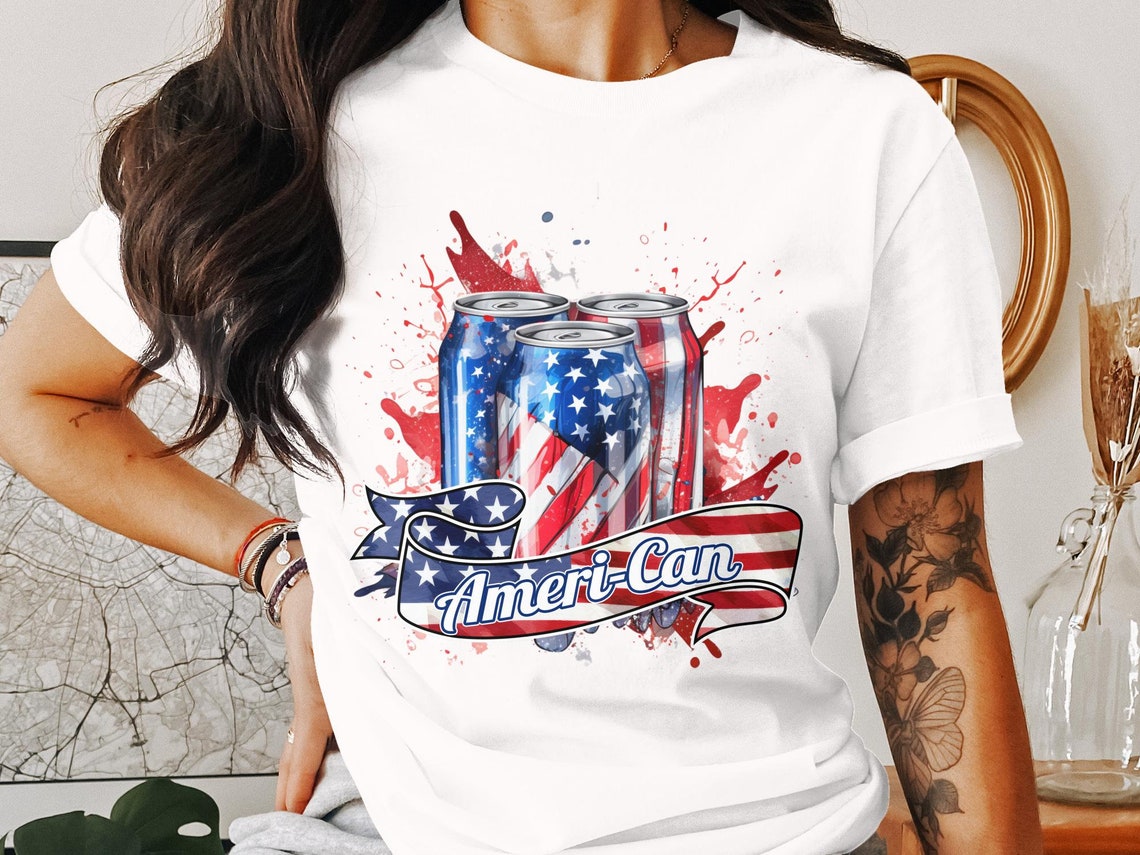 Ameri Can Png, 4th of July Png, America Png, Independence Day Png, Patriotic Png, USA Flag Png ...