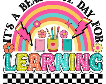Retro Teacher Png, Happy First Day of School Png, Teacher Bright ...