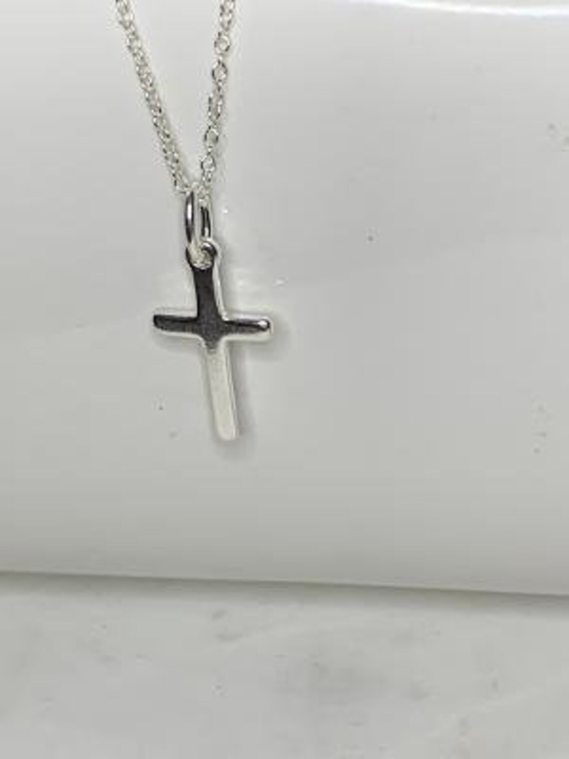 Sterling Silver Cross Necklace, Silver Cross,minimalist Necklace,dainty ...