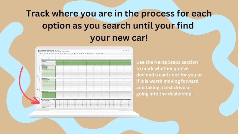 The Ultimate Car Shopping Comparison Spreadsheet | Organizer & Decision ...